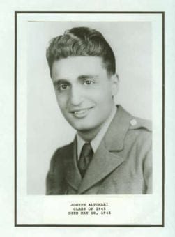 Joseph Altomari, Class of 1945 - The Citadel Memorial Europe
